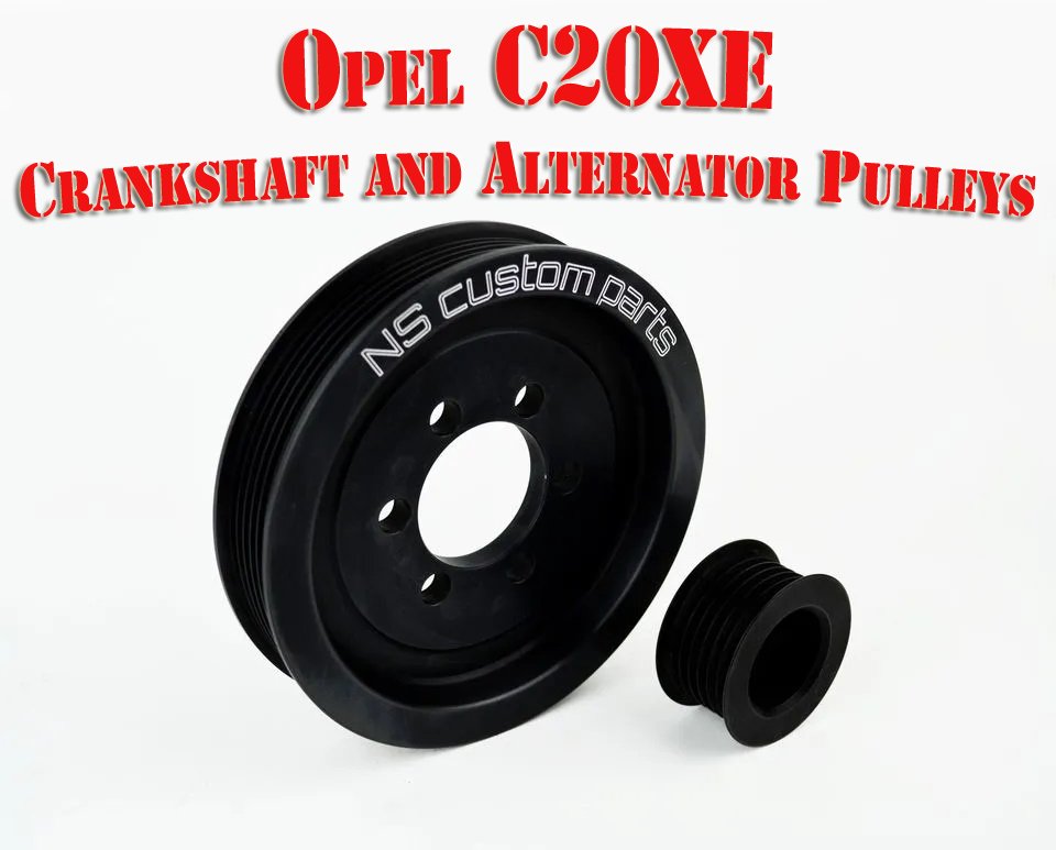 ⭐ Opel C20XE Crank and Alternator Pulleys Alloy Lightweight BILLET ...